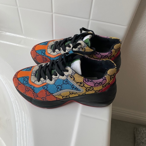 Gucci | Shoes | Gucci Rython Gg Multicolor | Poshmark